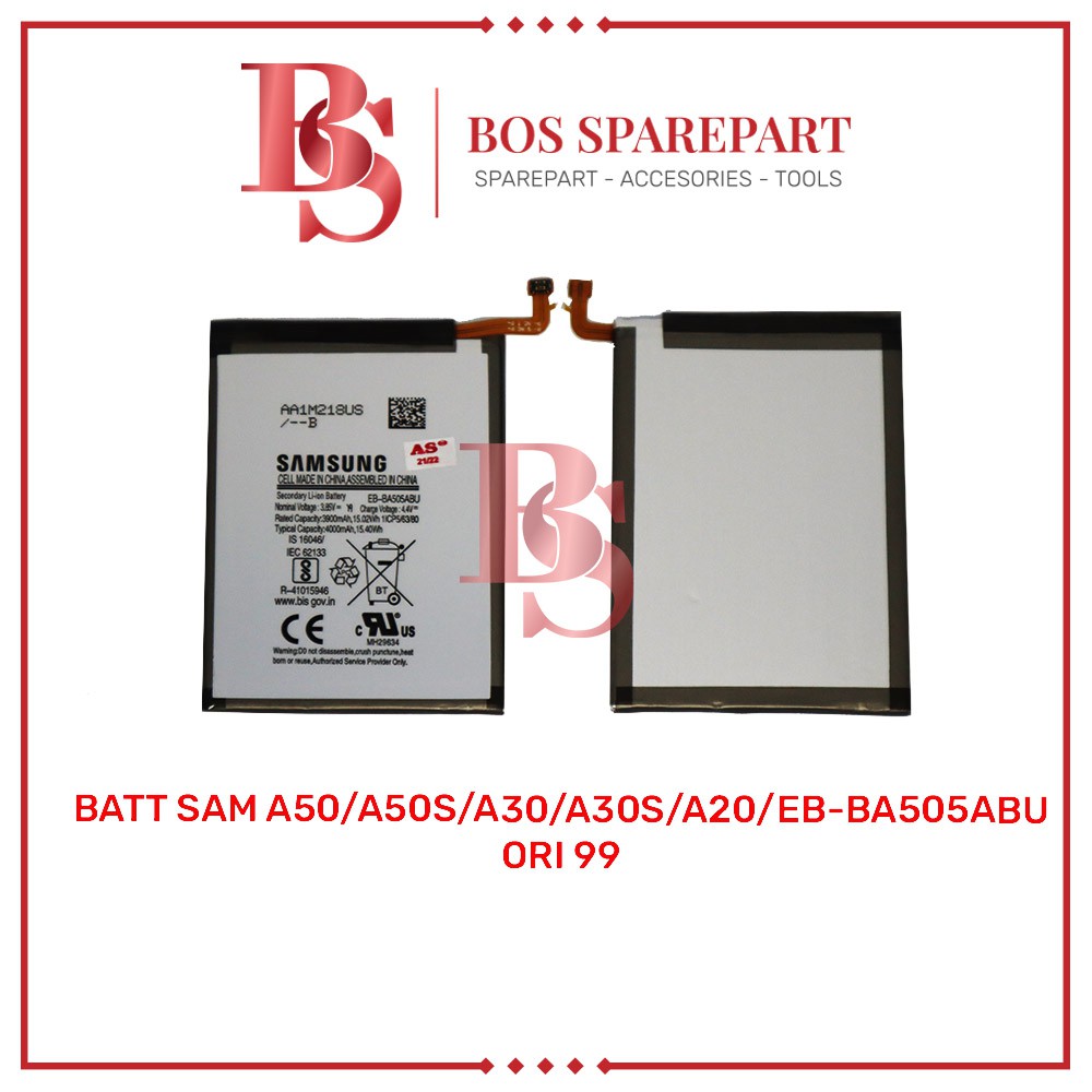 Jual BATERAI SAMSUNG A50 / A50S / A30 / A30S / A20 / EB - BA505ABU ORI 99 / BATTERY / BATRE ...