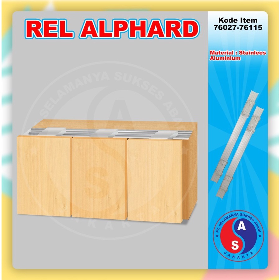 Jual Rel Pintu Lemari Slide Alphard HETICH 2 DAUN PINTU 2 METER BY ...