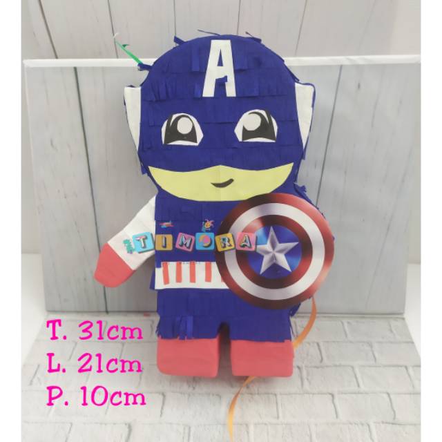Jual Pinata mini captain Amerika | Shopee Indonesia