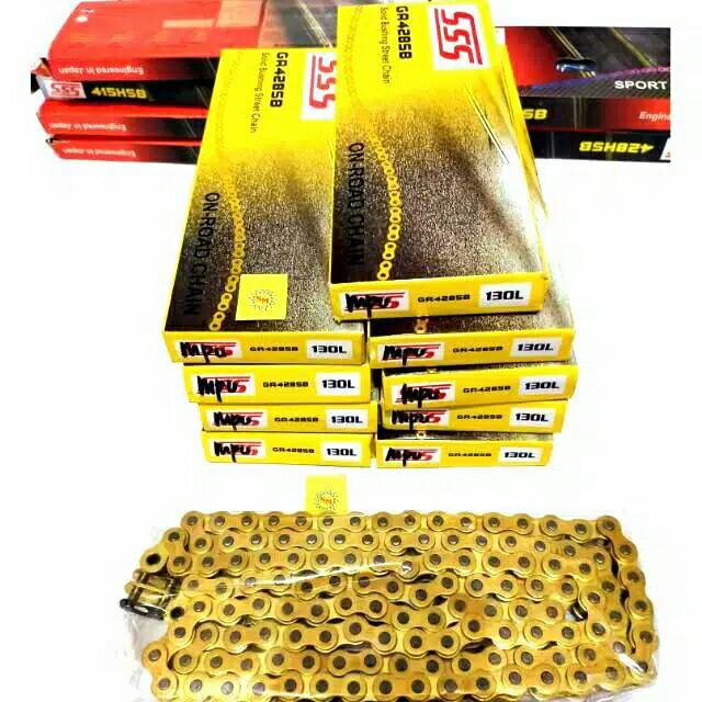 Jual Rantai SSS Rantai Motor SSS Gold 428,415 -130,140 SB,HSB,HSBT ...