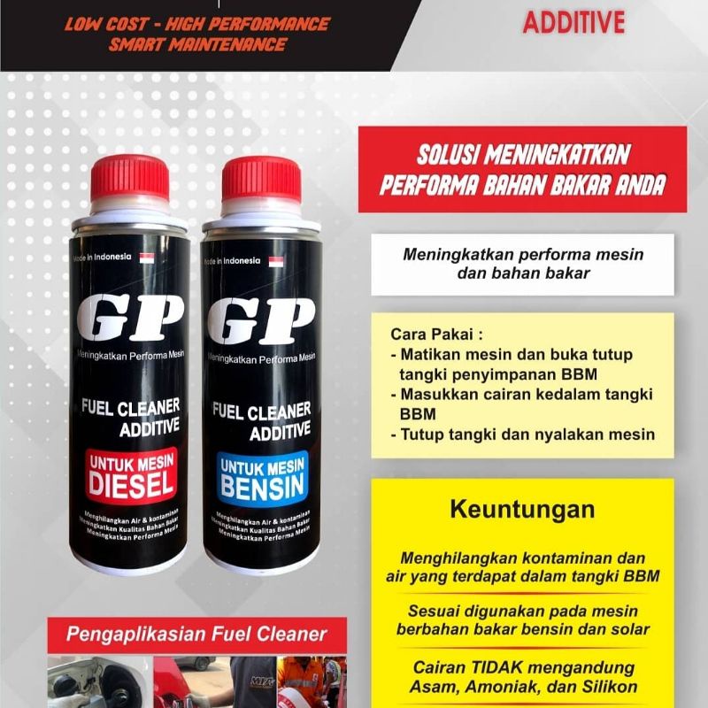 Jual Fuel Cleaner Additive GP | Shopee Indonesia