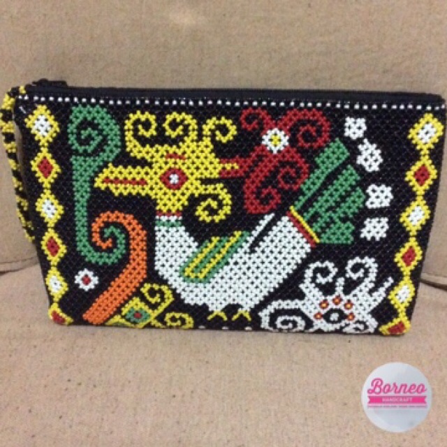 Jual Clucth dompet pesta kalimantan manik-manik etnik dayak | Shopee ...