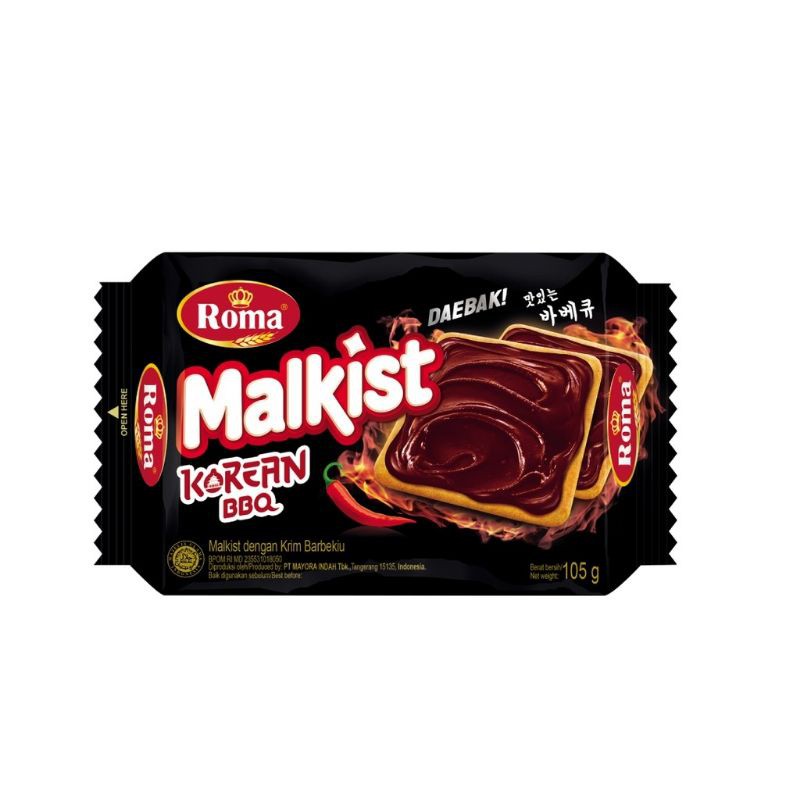 Jual BISKUIT ROMA MALKIST BESAR KOREAN BBQ COKLAT / MERAH / CAPUCCINO ...