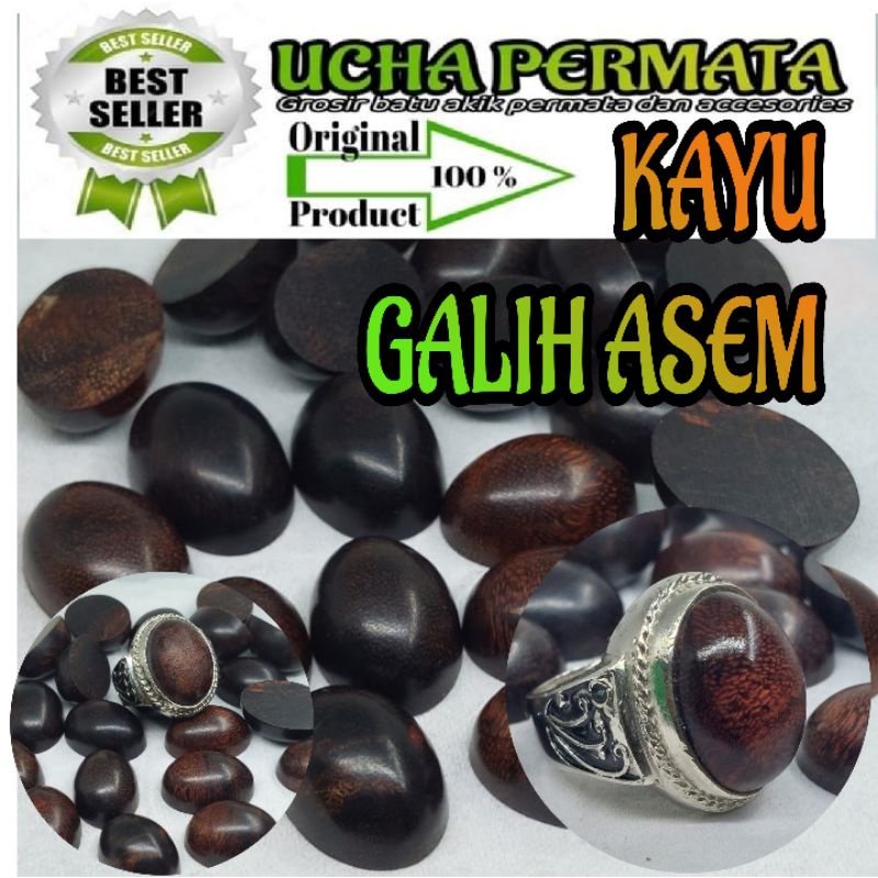 Jual Kayu galih asem batu cincin akik dari kayu galih asem | Shopee ...