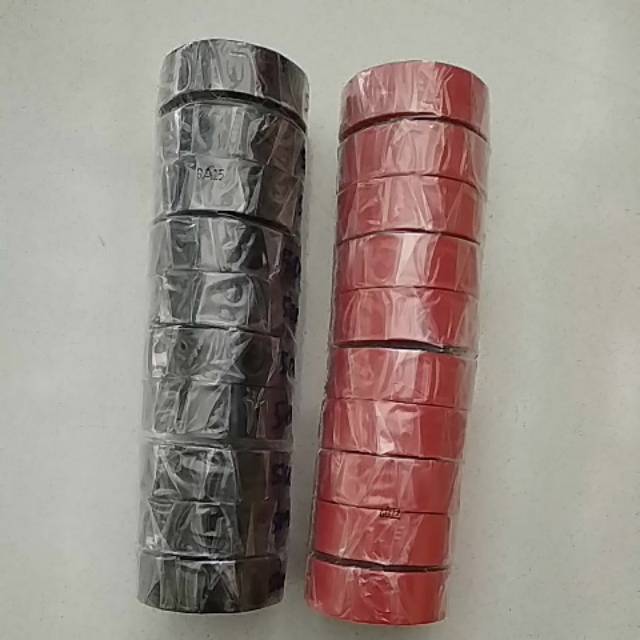 Jual ISOLASI Kabel Listrik BLACK/RED VINITAPE | Shopee Indonesia