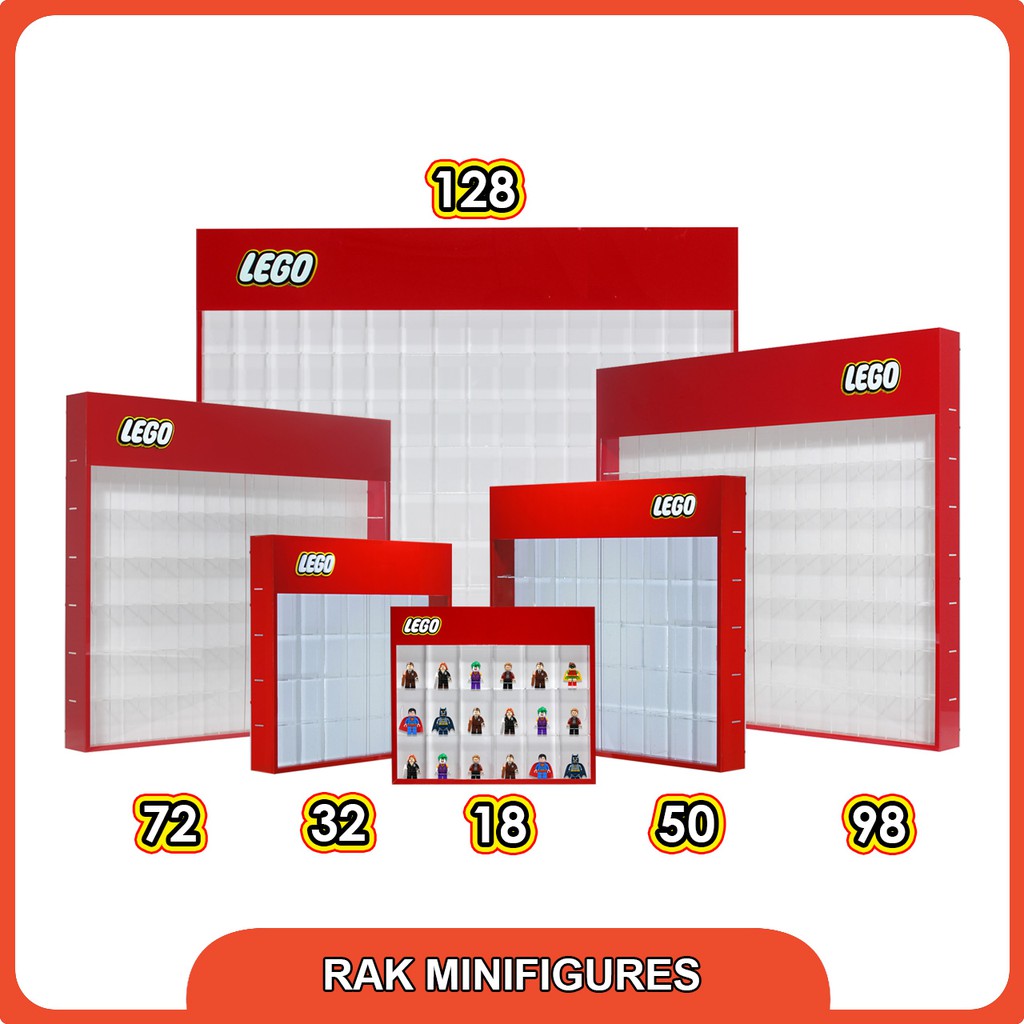 Jual Rak Akrilik Minifigures isi 128 | Shopee Indonesia