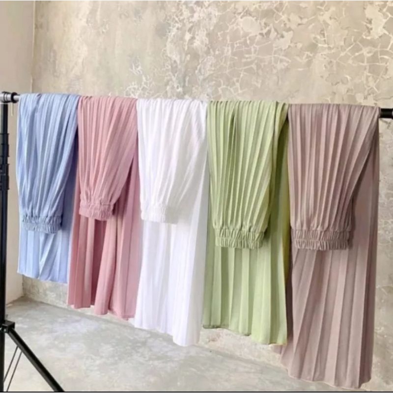 Jual Rok plisket premium jumbo fit M L XL XXL BB 100 KG/rok plisket ...