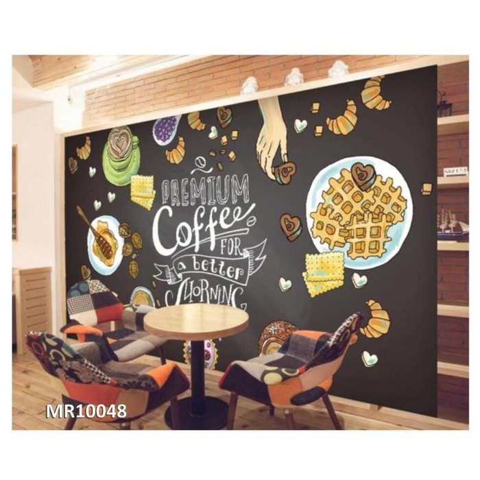 Jual Photowall Mural Dinding Wallpaper Mural Coffee Cafe Modern ...