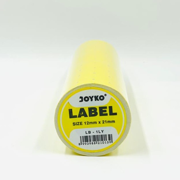 Jual Kertas Label Harga Price Label Roll Joyko 1 Baris Kuning LB-1LY LB ...