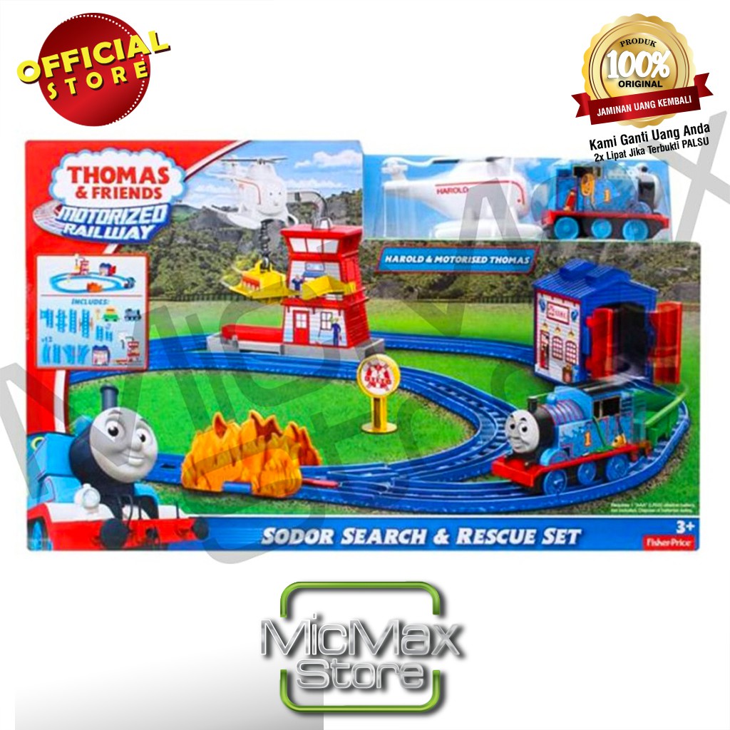 Jual Thomas And Friends Motorized Railway Sodor Search And Rescue Set ...