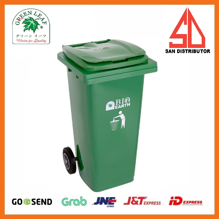 Jual KOTAK SAMPAH TONG SAMPAH RODA 2312 BIO Dustbin 120 L Tempat Sampah GREENLEAF OUTDOOR ...