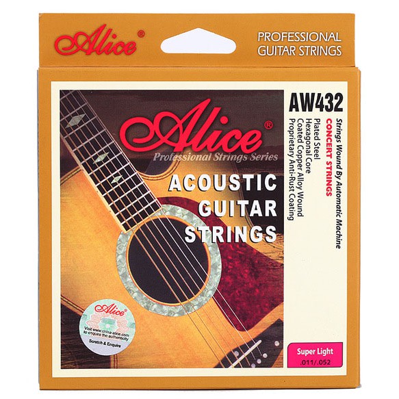 Jual Senar Gitar Akustik Alice AW432 Super Light | Shopee Indonesia