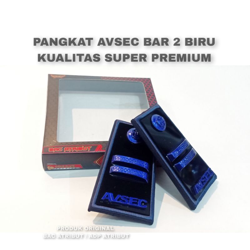 Jual Pangkat avsec bar 2 biru premium AVSEC BAR II | Shopee Indonesia