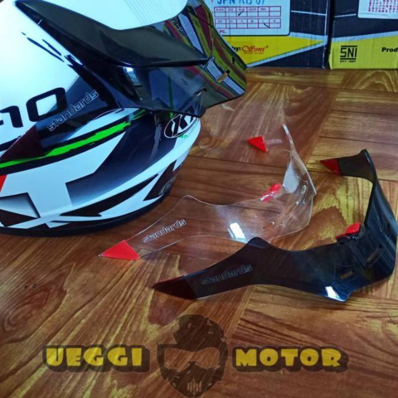 Jual COD | Spoiler kyt R10. Spoiler KYT Rc7. Spoiler KYT k2 rider ...