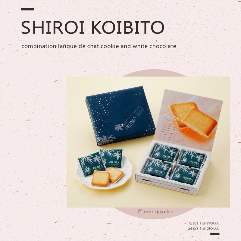 Jual Shiroi Koibito Cookies White Chocolate 12 pcs | Shopee Indonesia
