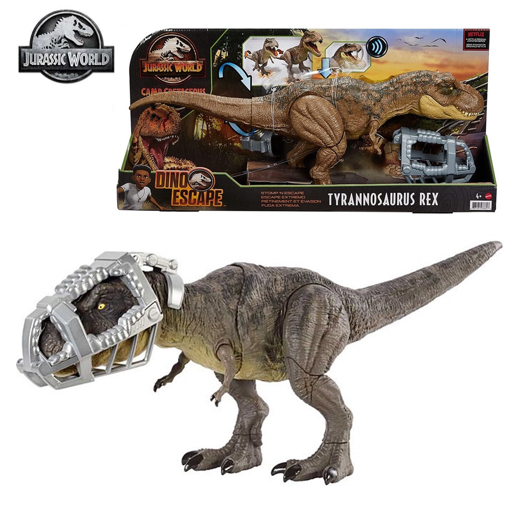 Jual Jurassic World Stomp 'N Escape Tyrannosaurus Rex Original Mattel ...