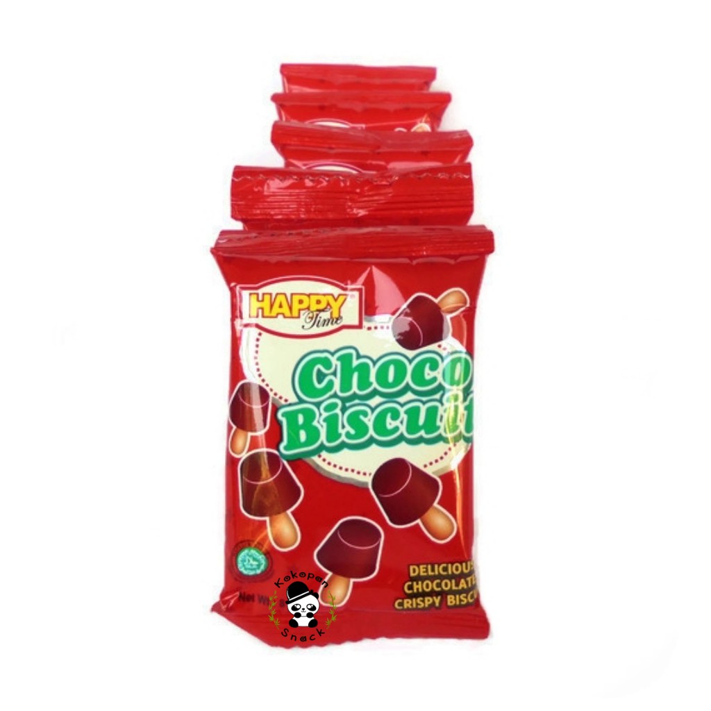 Jual HAPPY TIME CHOCO BISKUIT RENCENG ISI 10 | Shopee Indonesia