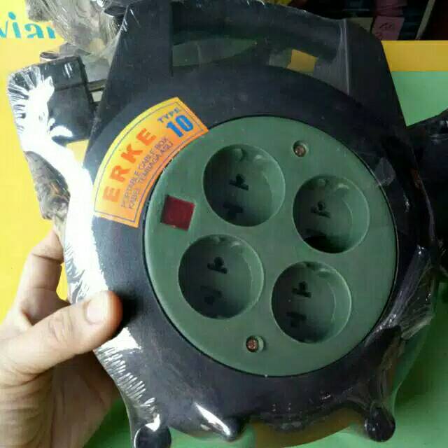 Jual Box kabel 10 Lampu 4 lubang stop kontak 4lubang colokan kabel ...