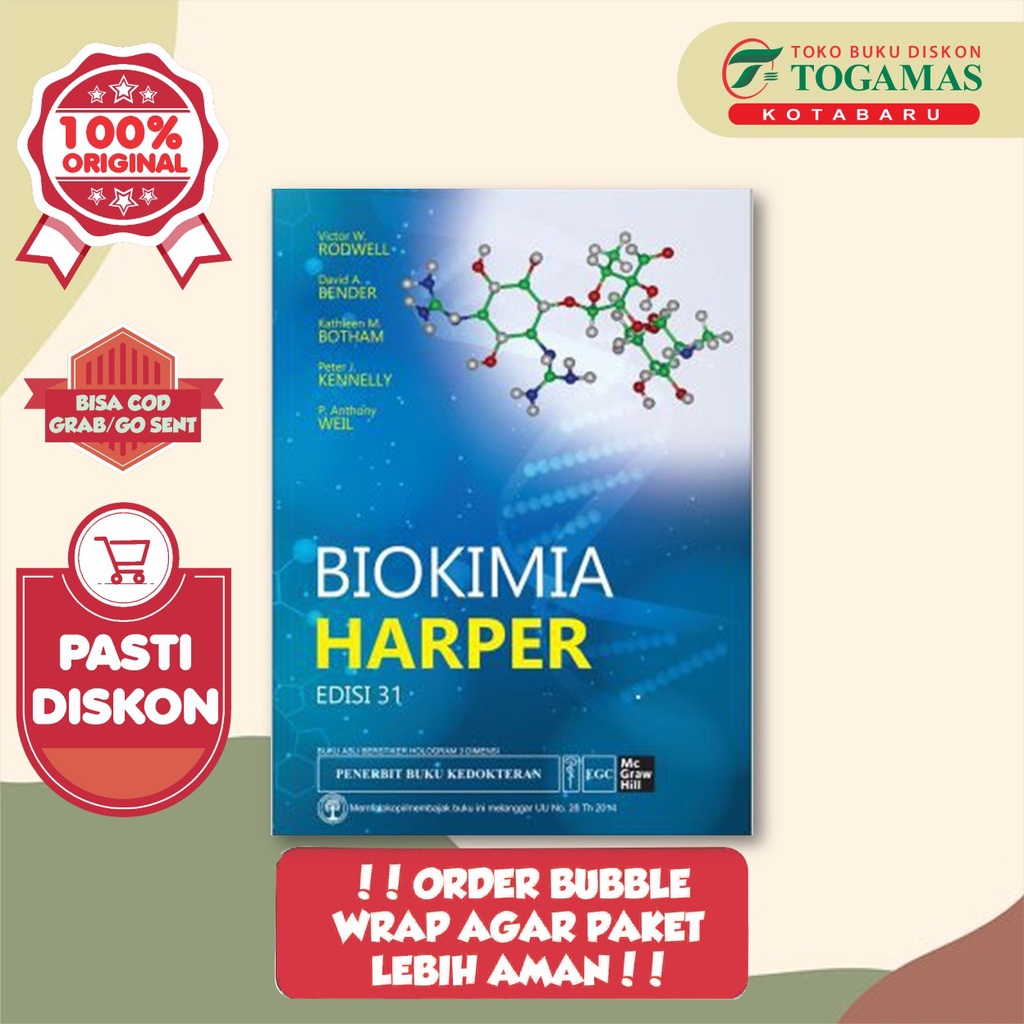 Jual EGC - BIOKIMIA HARPER EDISI 31 - Victor W. Rodwell, PhD, dkk ...