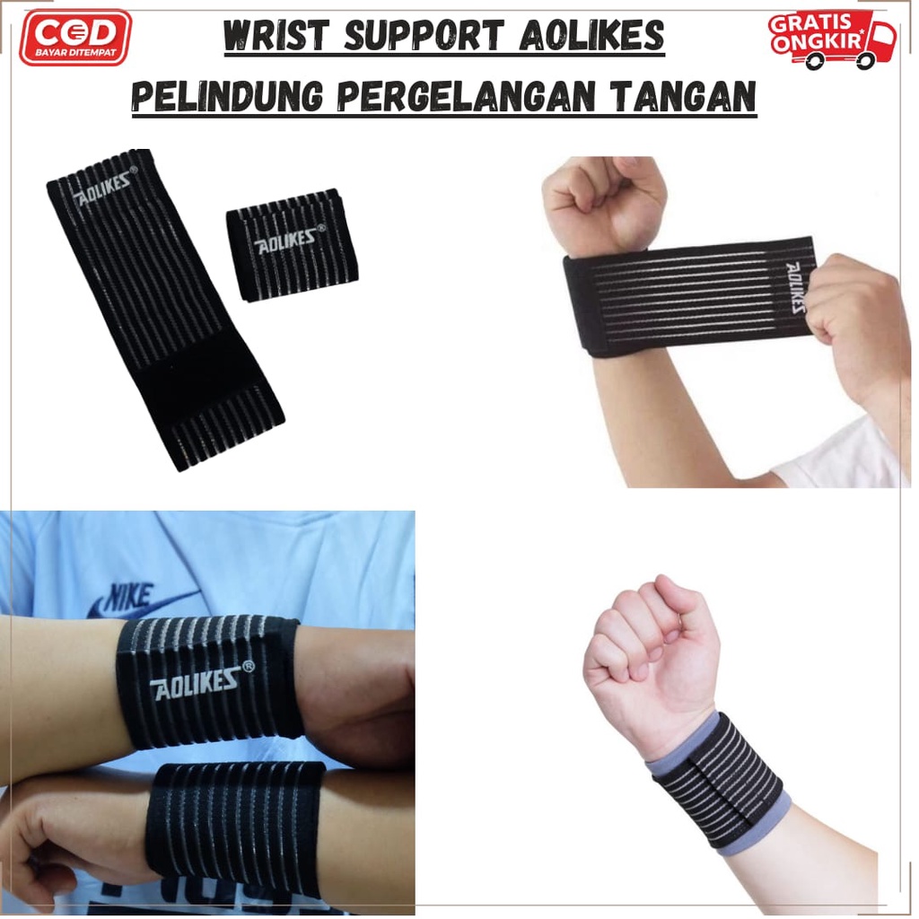 Jual Wrist Support Aolikes Deker Pelindung Pergelangan Tangan Cidera ...