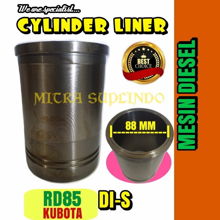 Jual Rd85Di-S Cylinder Liner-Buring Mesin Diesel Kubota Lingkar Dalam 88 Mm | Shopee Indonesia