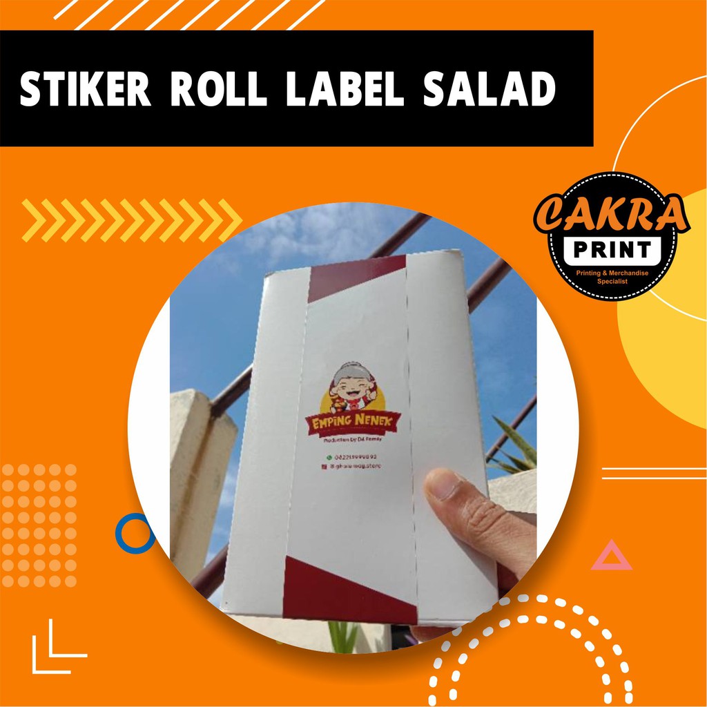 Jual Label Stiker Box Salad Buah (Free Design) | Shopee Indonesia