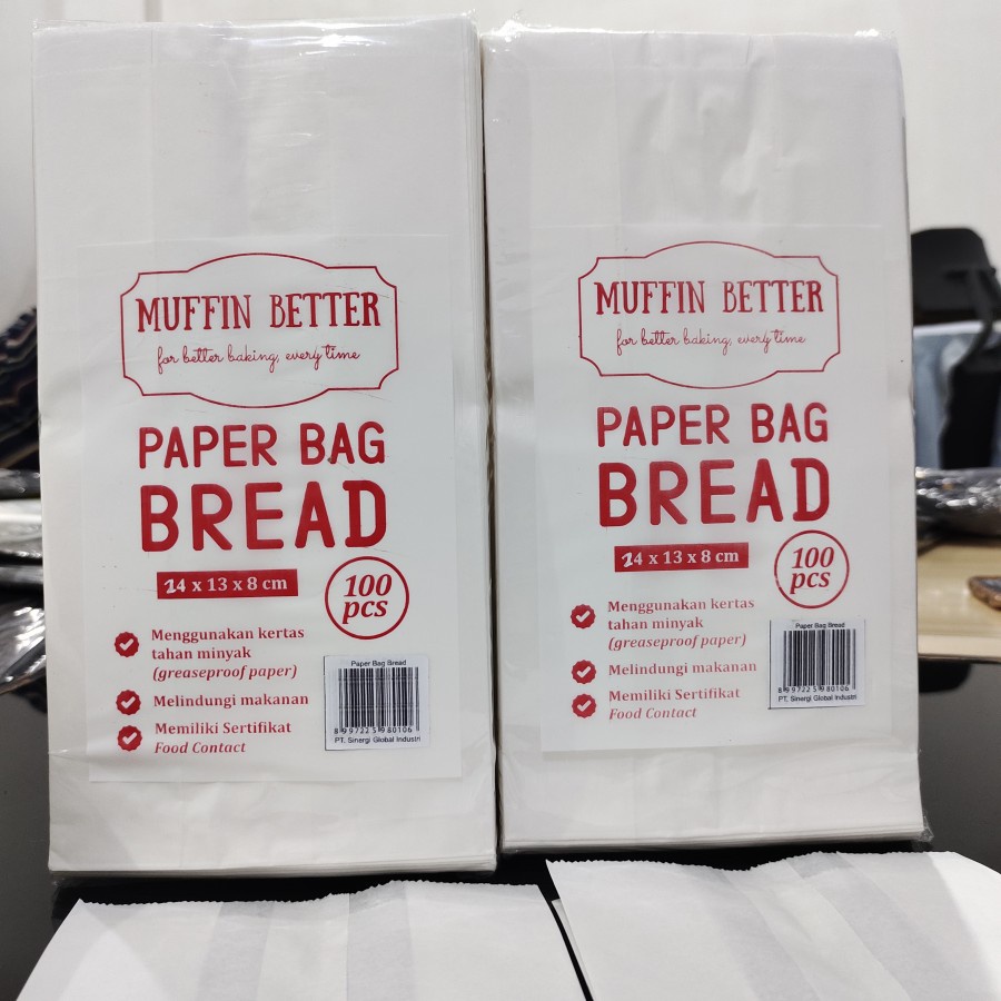 Jual Paper Bag Bread @100 / Kantong Kertas Roti Kentang Snack Fried ...