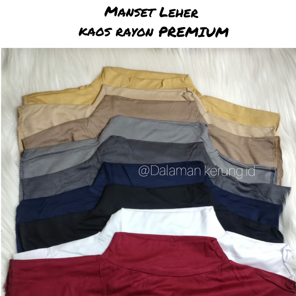 Jual Manset leher kaos PREMIUM bahan kaos dingin | Shopee Indonesia