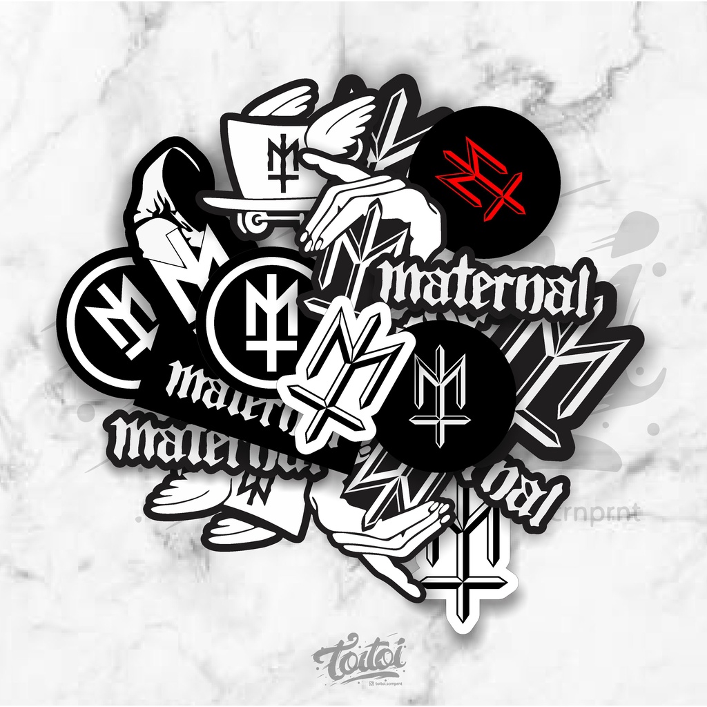 Jual STICKER BRAND MATERNAL DISASTER, STICKER LOGO, STICKER BRAND ...