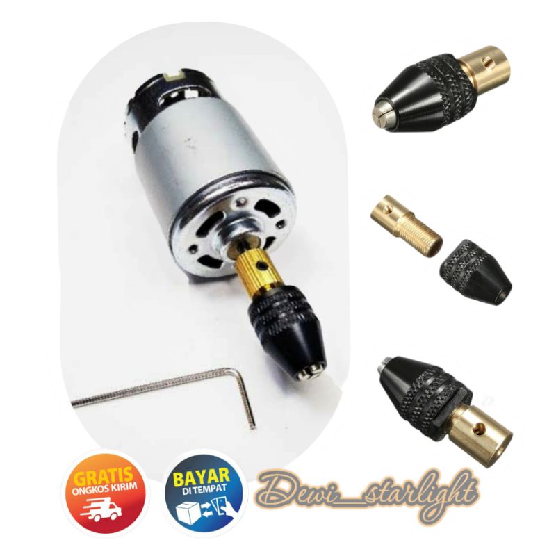 Jual Kepala Bor Mini 0.3-3.5mm Universal Chuck Untuk 2.3 mm 3.17mm 5.0m/pala bor mini | Shopee ...