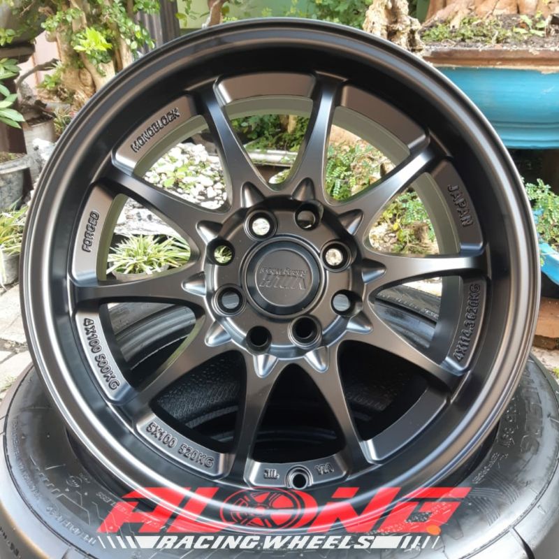 Jual VELG REP. RAYS CE28 10S R15 MATTE BLACK SUPER COPY - LIKE ORIGINAL ...