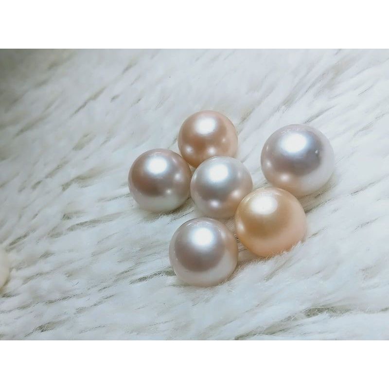 Jual Loose pearls butiran lepas mutiara air laut warna light pink peace ...