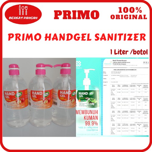 Jual Primo Hand Sanitizer Gel 1 Liter Pump | Shopee Indonesia