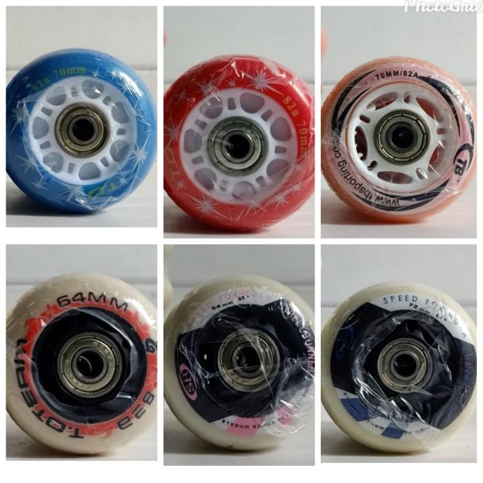 Jual Ban/Roda Karet Sepatu Roda/inline skate+Bearing | Shopee Indonesia
