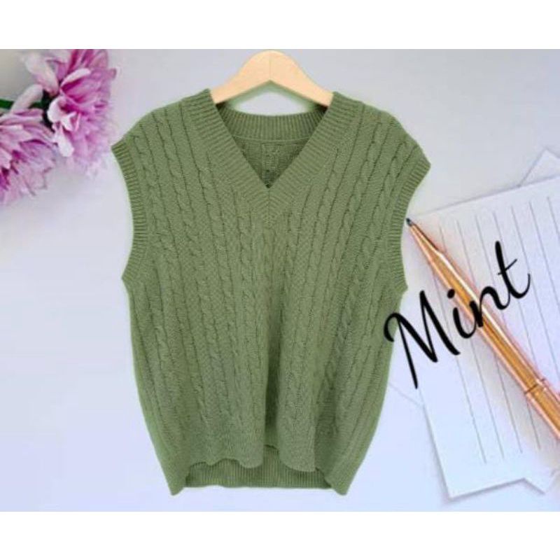 Jual Rompi rajut premium / vest rajut / rompi azura | Shopee Indonesia