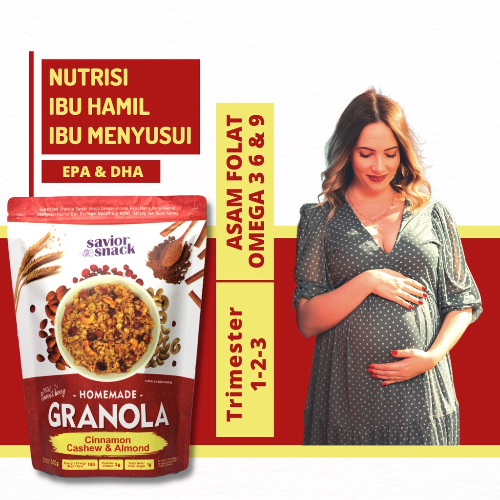 Jual NUTRISI IBU HAMIL MUDA-TUA TINGGI ASAM FOLAT GRANOLA CINNAMON ...