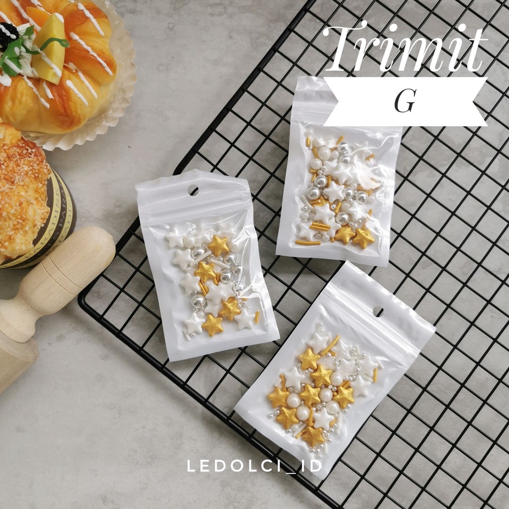 Jual TRIMIT SPRINKLE SPRINKLES HIASAN DEKORASI KUE 10 GRAM | Shopee ...