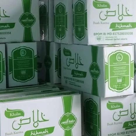Jual BISA COD Kurma HIKMAH Khalas 500 gram 1 karton | 14 pouch | Kurma ...