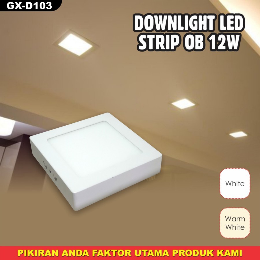 Jual Lampu downlight LED Panel Outbow Kotak 12W Putih 12 W Watt 12Watt | Shopee Indonesia
