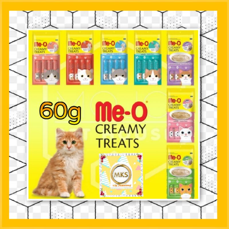 Jual Snack Kucing Meo Creamy Treats 60gr All variant | Shopee Indonesia
