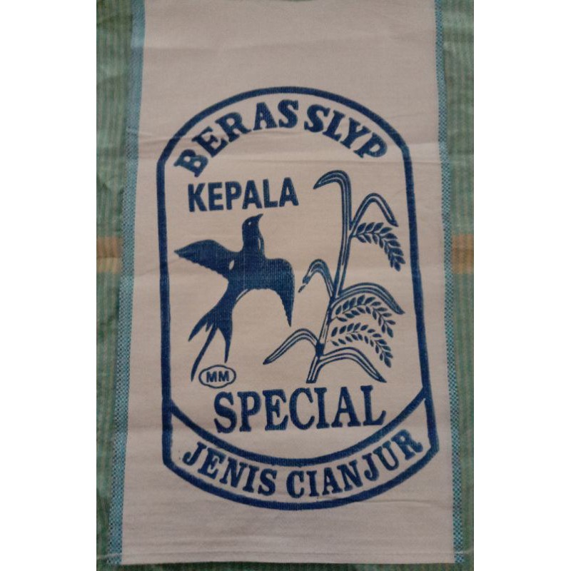 Jual karung beras walet biru polos / putih susu 20kg(ini kemasan bukan ...
