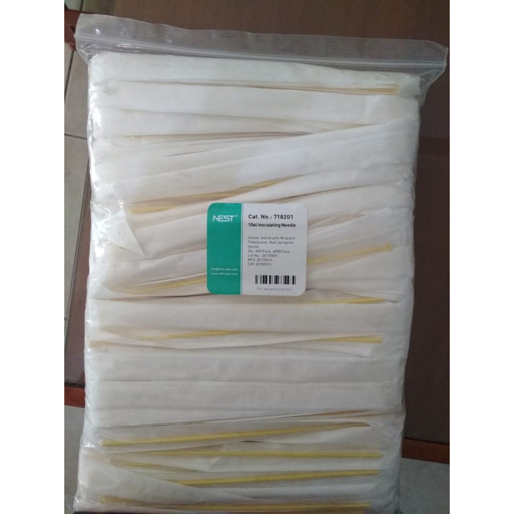 Jual ose sterile/ inoculating loop sterile 10ul single wrap isi 400/bag ...