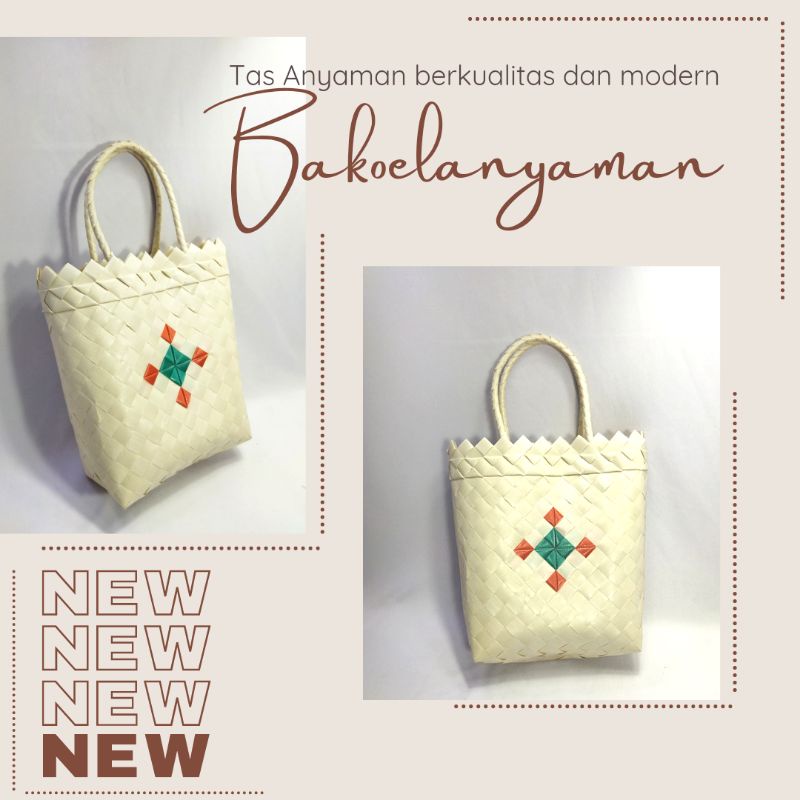 Jual Tas Anyaman Mini Simpel/Tas souvenir/Tas hampers/Tas Tasyakuran ...