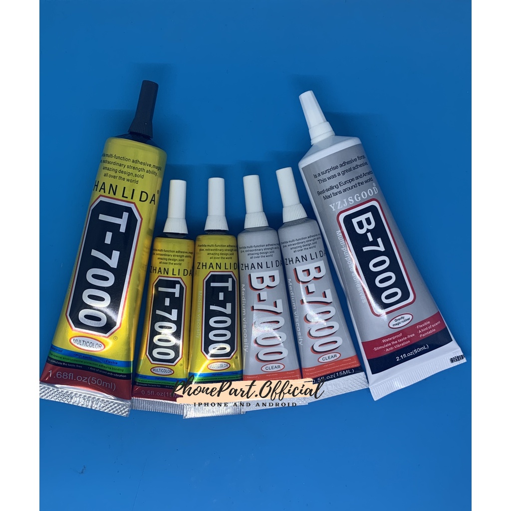 Jual LEM LCD Touchscreen B7000 / T7000 Bening - Hitam ORIGINAL 15ml / 50ml Perekat HP Backdoor ...