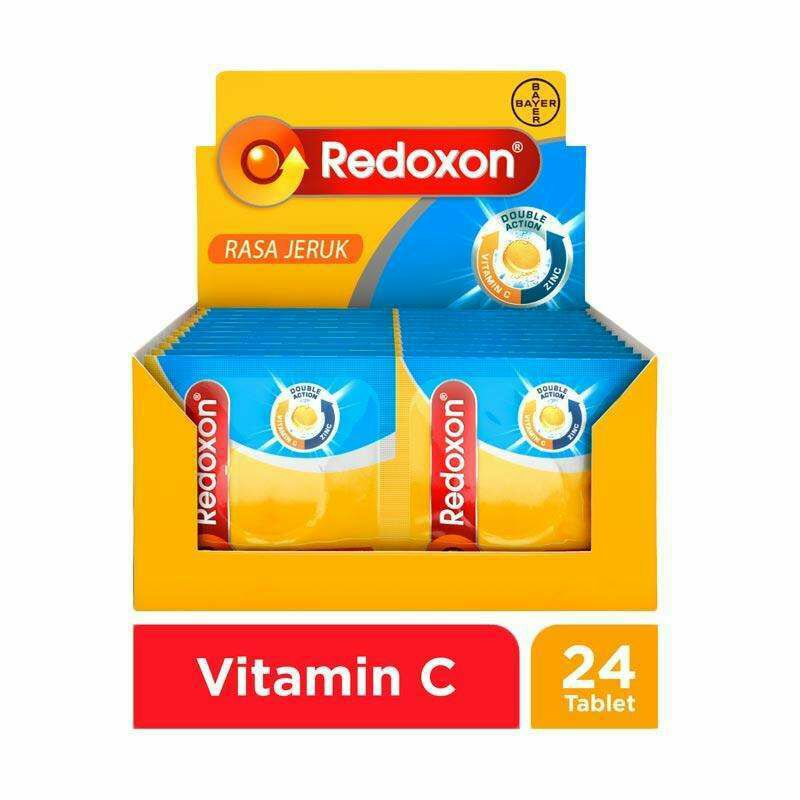 Jual Redoxon Vitamin C Zinc Rasa Jeruk Multivitamin [12 x 2 Sachet ...