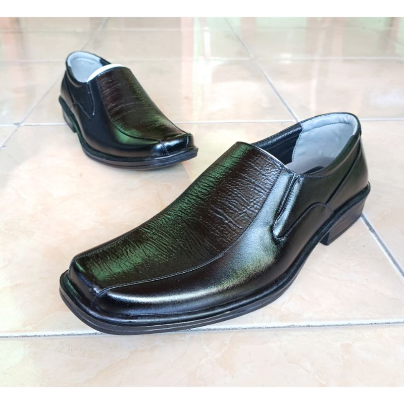 Jual (COD) SEPATU PANTOFEL DINAS HITAM ASLI KANTOR FORMAL PRIA RESMI ...
