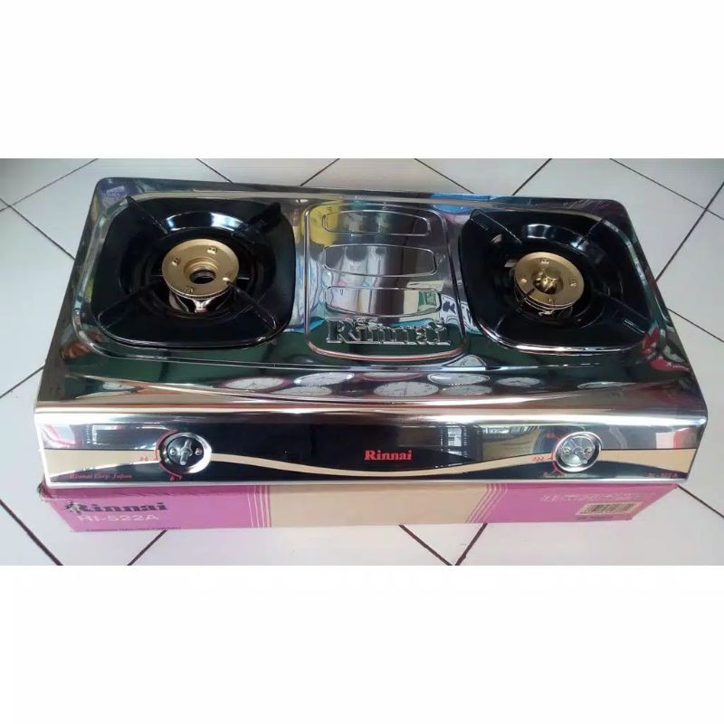 Jual Kompor Gas Rinnai 2 tungku 522A dilengkapi Api Lilin | Shopee ...