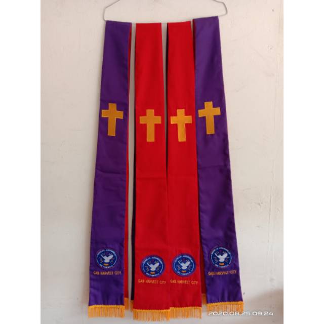 Jual Stola Pendeta/Stola Pelayan/Stola Gereja (pria/wanita)/Selempang ...