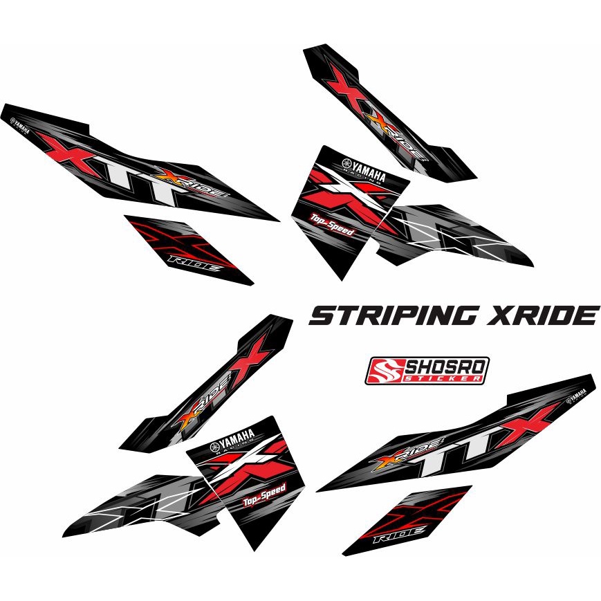 Jual STRIPING X RIDE 115 VARIASI STICKER BODY LIS X-RIDE VARIASI ...
