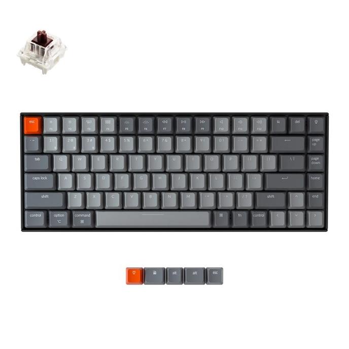 Jual Keychron K2 WHITE Backlight PLASTIC Frame Wireless Mechanical ...
